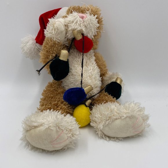 Fiesta | Toys | Fiesta Cat Holding Christmas Tree Lights Plush 3 ...